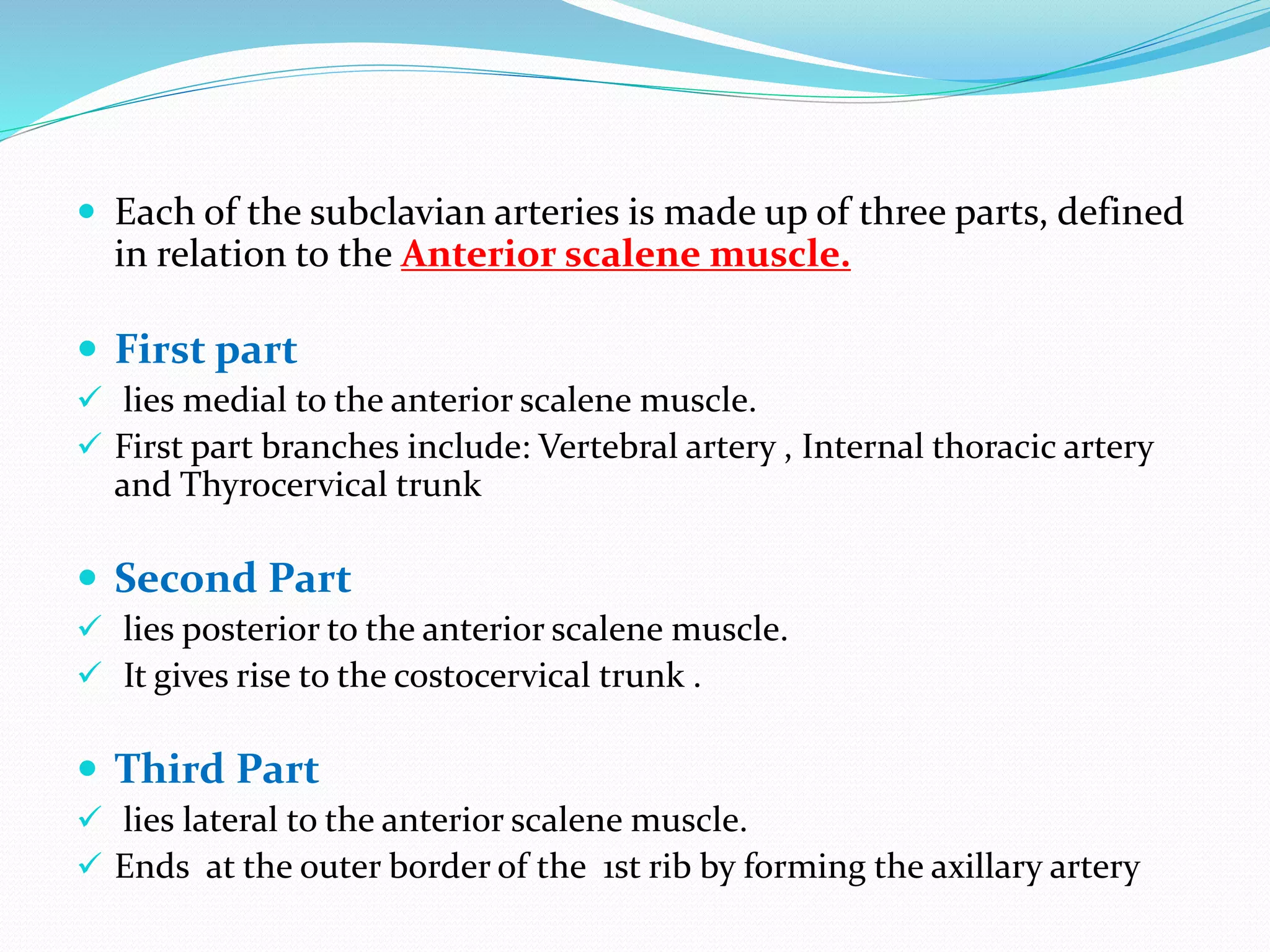 Internal thoracic ( mammary ) artery | PPTX