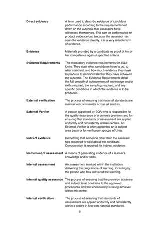 Internal verification guide for sqa centres | PDF