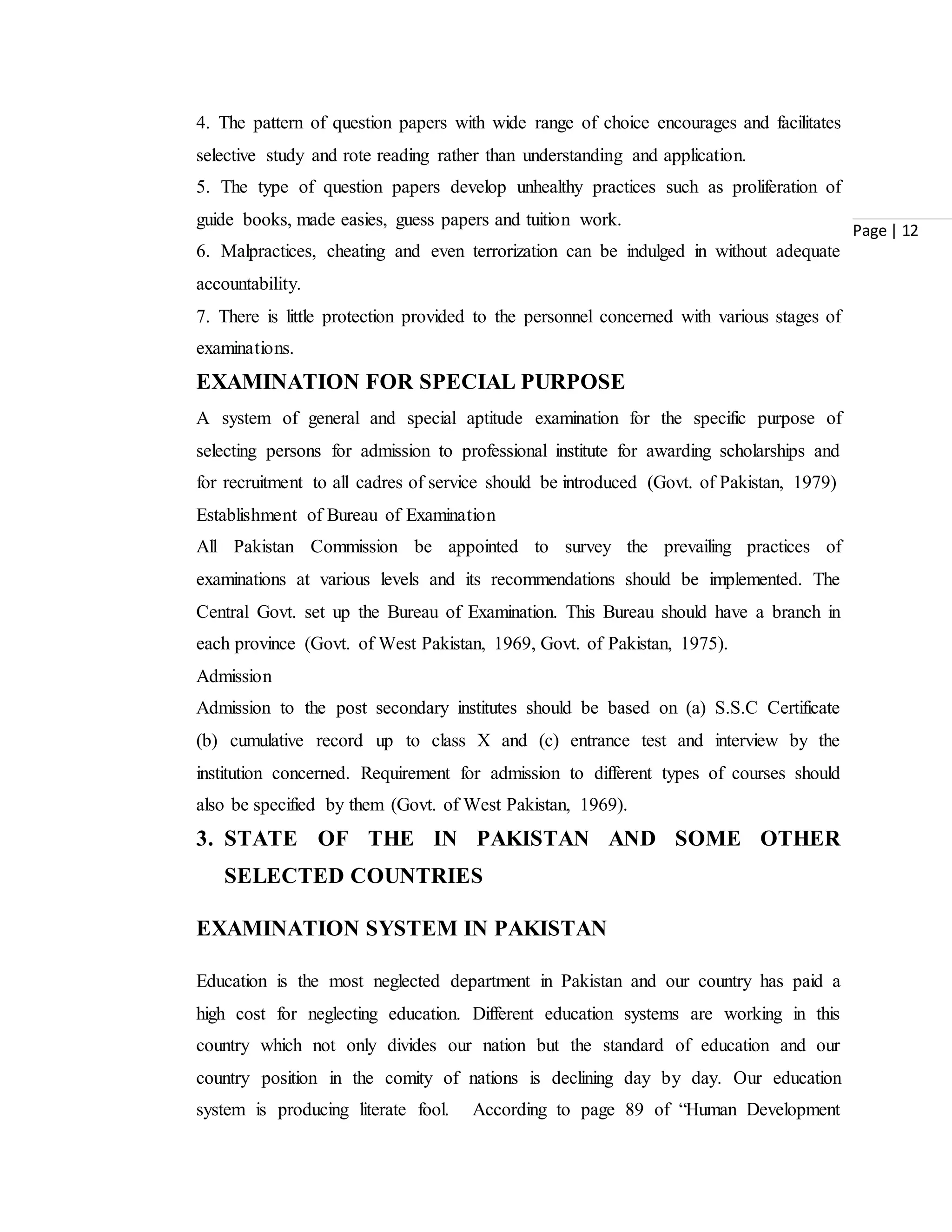 Internal versus external examination | DOCX