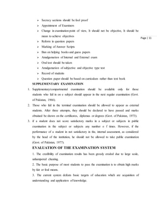 Internal versus external examination | DOCX