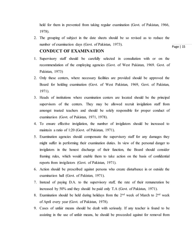 Internal versus external examination | DOCX