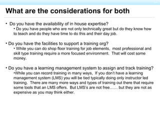 Training Internal vs External | PPT