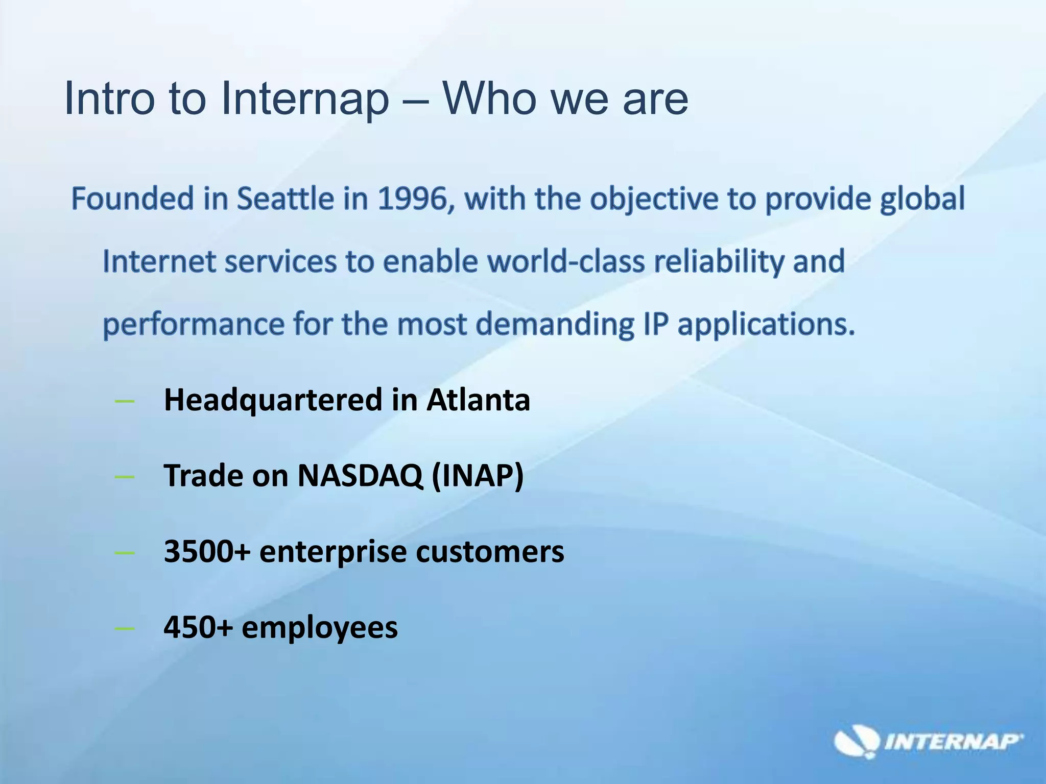 Internap Solutions Presentation | PPT