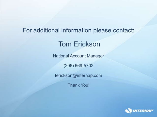 Internap Solutions Presentation | PPT