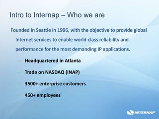 Internap Solutions Presentation | PPT