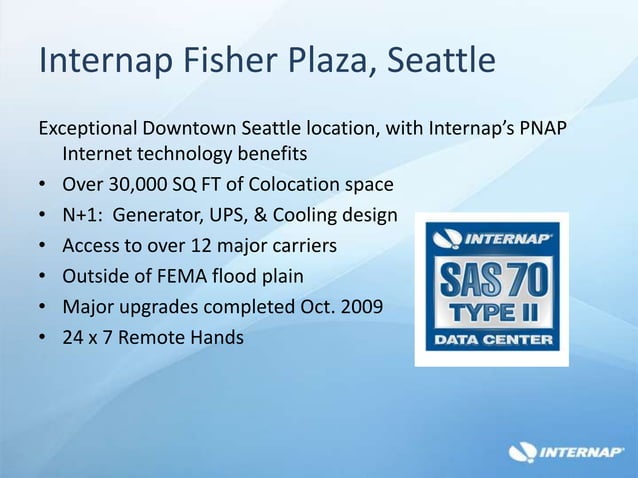 Internap Solutions Presentation | PPT