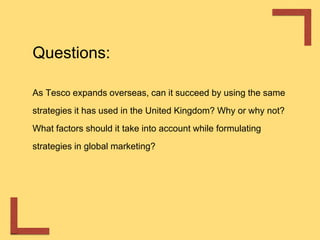 Assignment 1:Tesco | PPTX