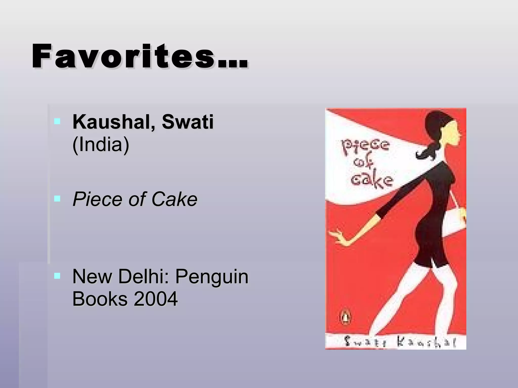 International Chick Lit | PPT