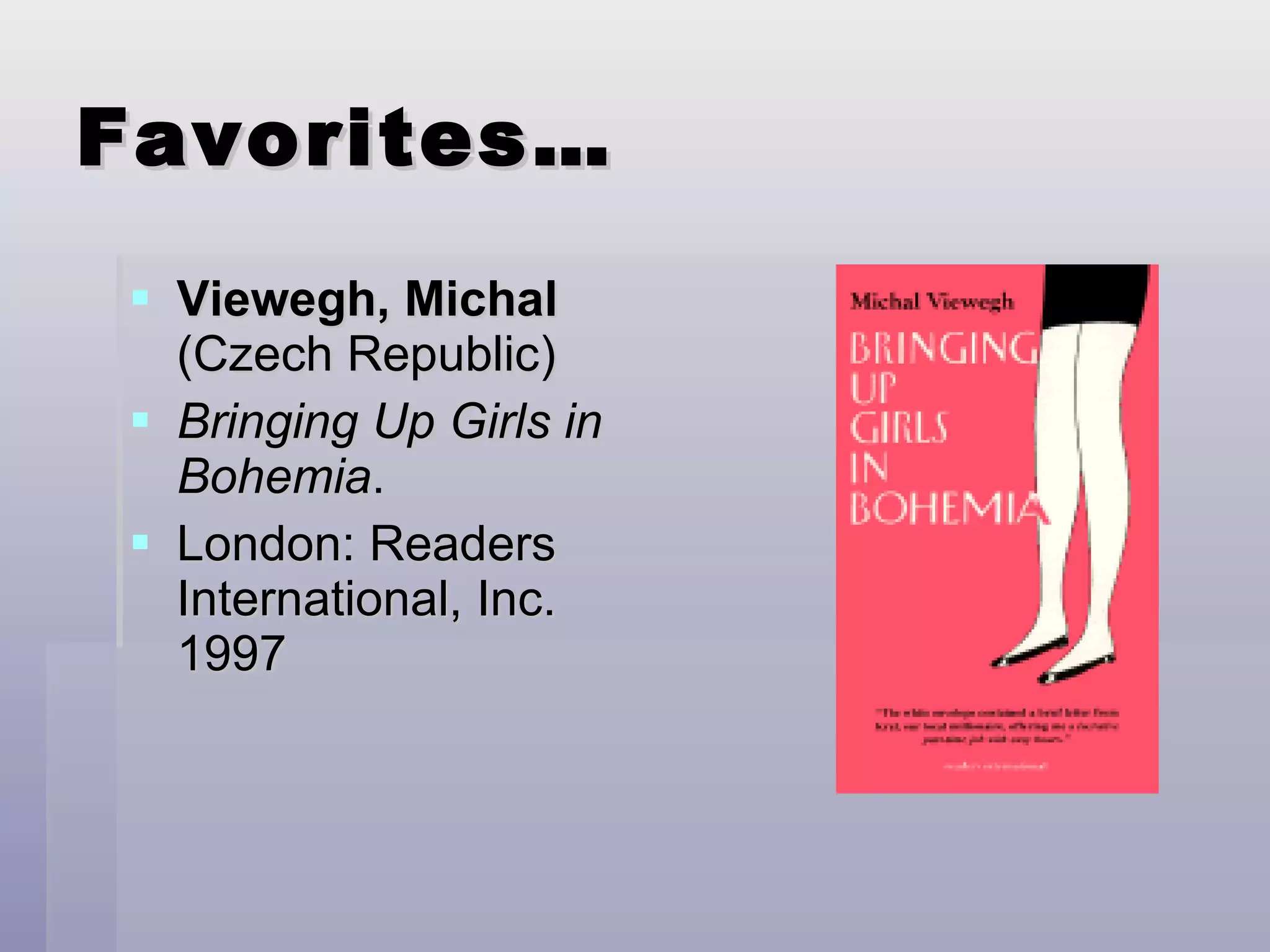 International Chick Lit | PPT
