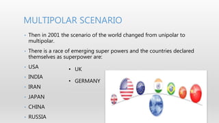 International Scenario of the World | PPTX | Political Issues & policy ...