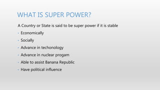 International Scenario of the World | PPTX | Political Issues & policy ...