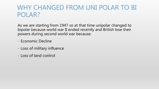 International Scenario of the World | PPTX | Political Issues & policy | Politics