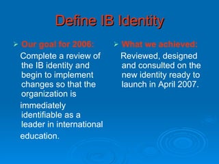 International Baccalaureate | PPT