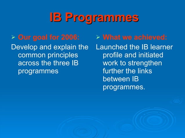 International Baccalaureate | PPT