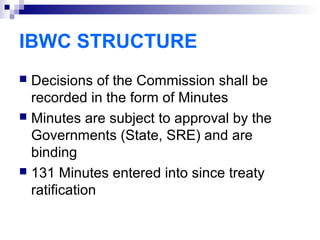 International Boundary and Water Commission (Harlow, Spener) | PPT