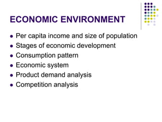International business-enviornment | PPT