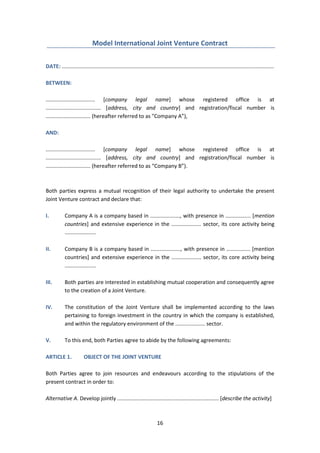 International Contracts Models | PDF