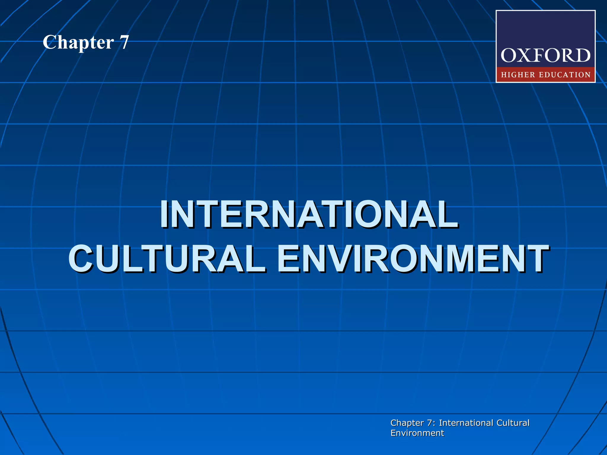 International-cultural-environment | PPT