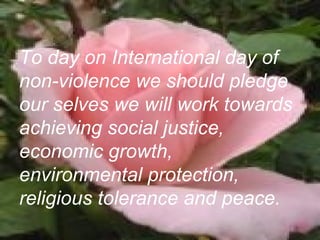 International Day Of Non Violence | PPT