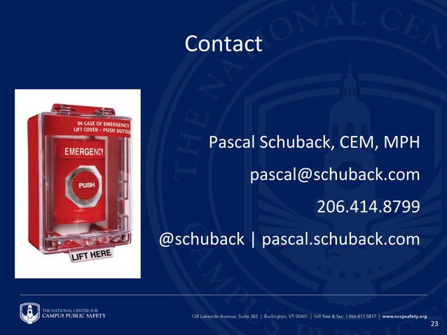 Adding International Incidents to Your Campus All-Hazard Emergency ...