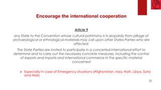 International Law on the Protection of Cultural Heritage: UNESCO 1954 ...