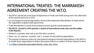 International Legal Frameworks and Business Development in Malawi: WTO ...