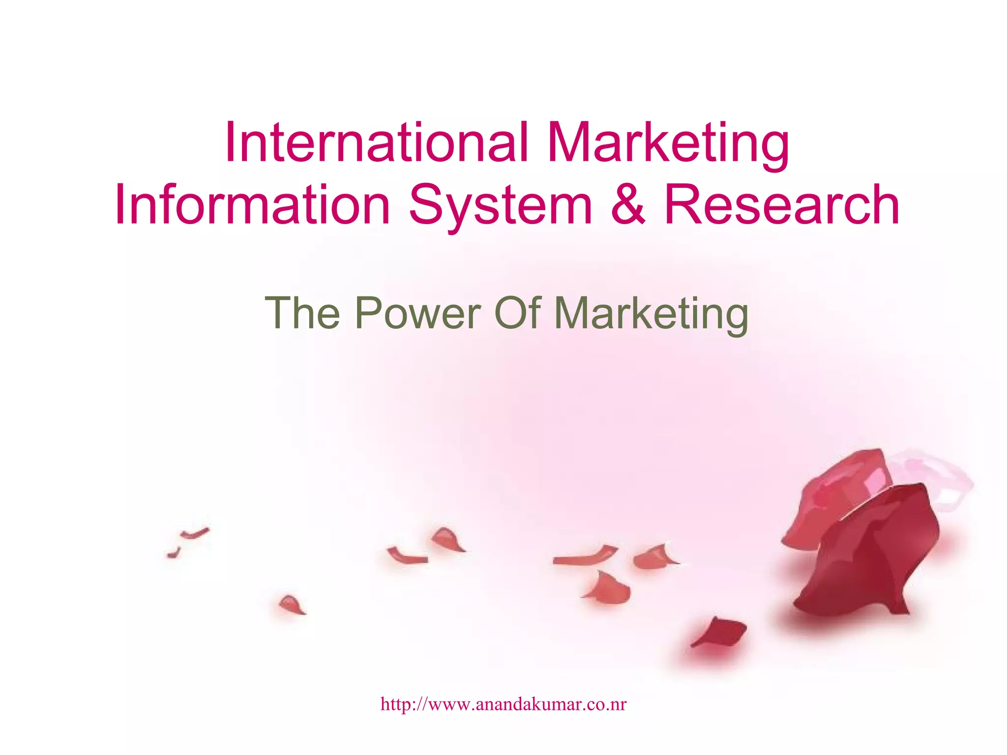 International Marketing Information System | PPT