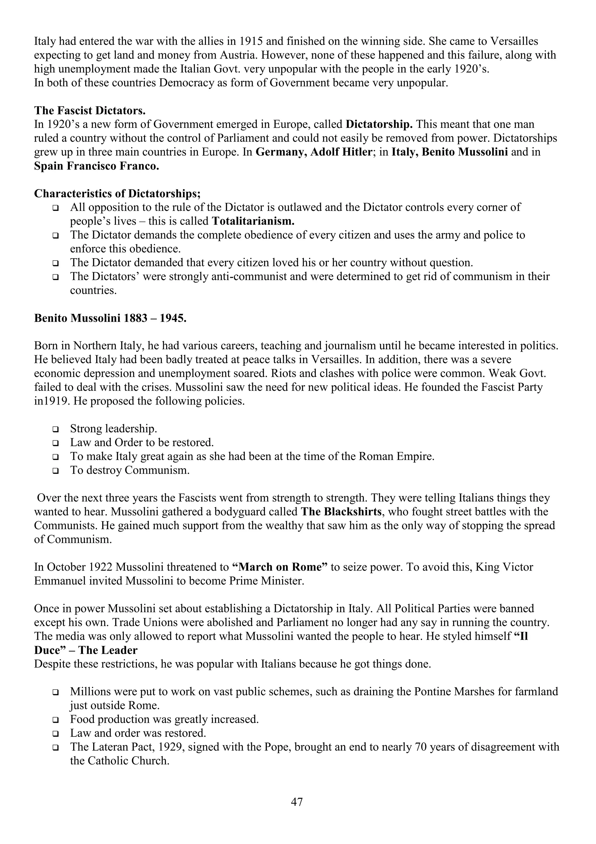 Notes on International Relations in the 20th Century | PDF