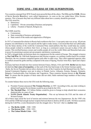 Notes on International Relations in the 20th Century | PDF