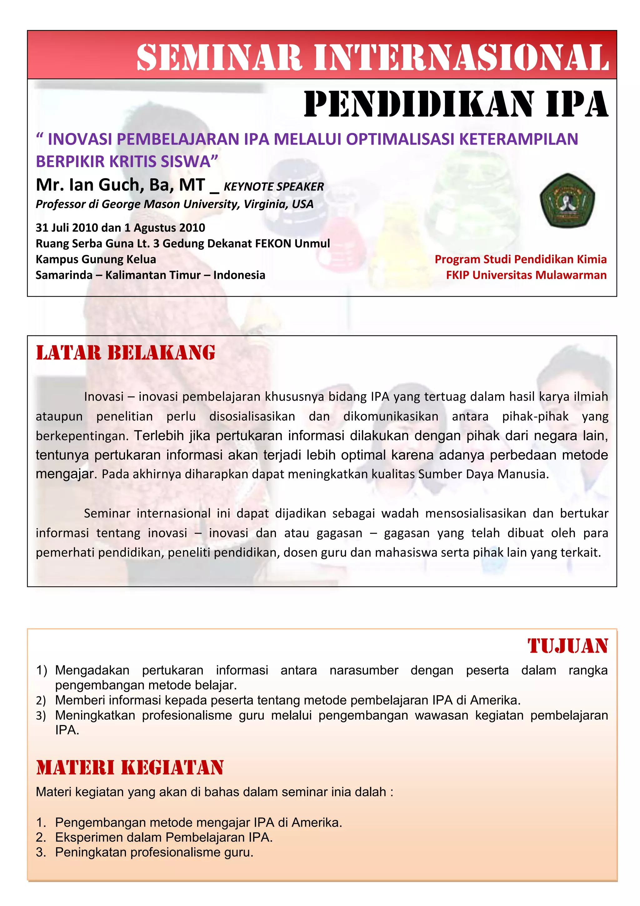 Seminar Internasional Pendidikan IPA | PDF