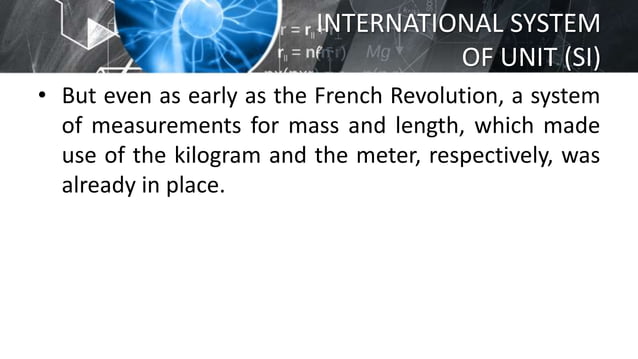 International system-units (Science 6) | PPT