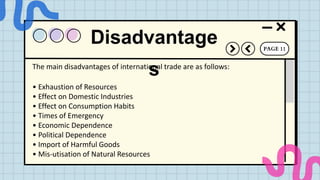 International trade ppt on international and regional | PPTX