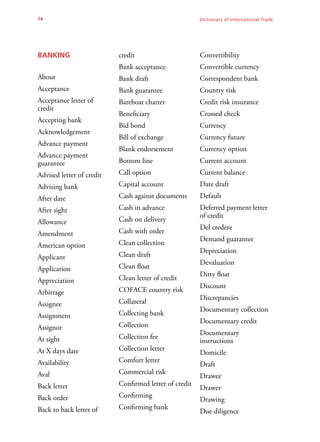 International trade-dictionary-online-glossary | PDF