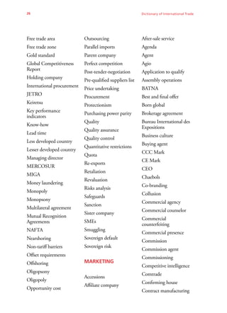 International trade-dictionary-online-glossary | PDF