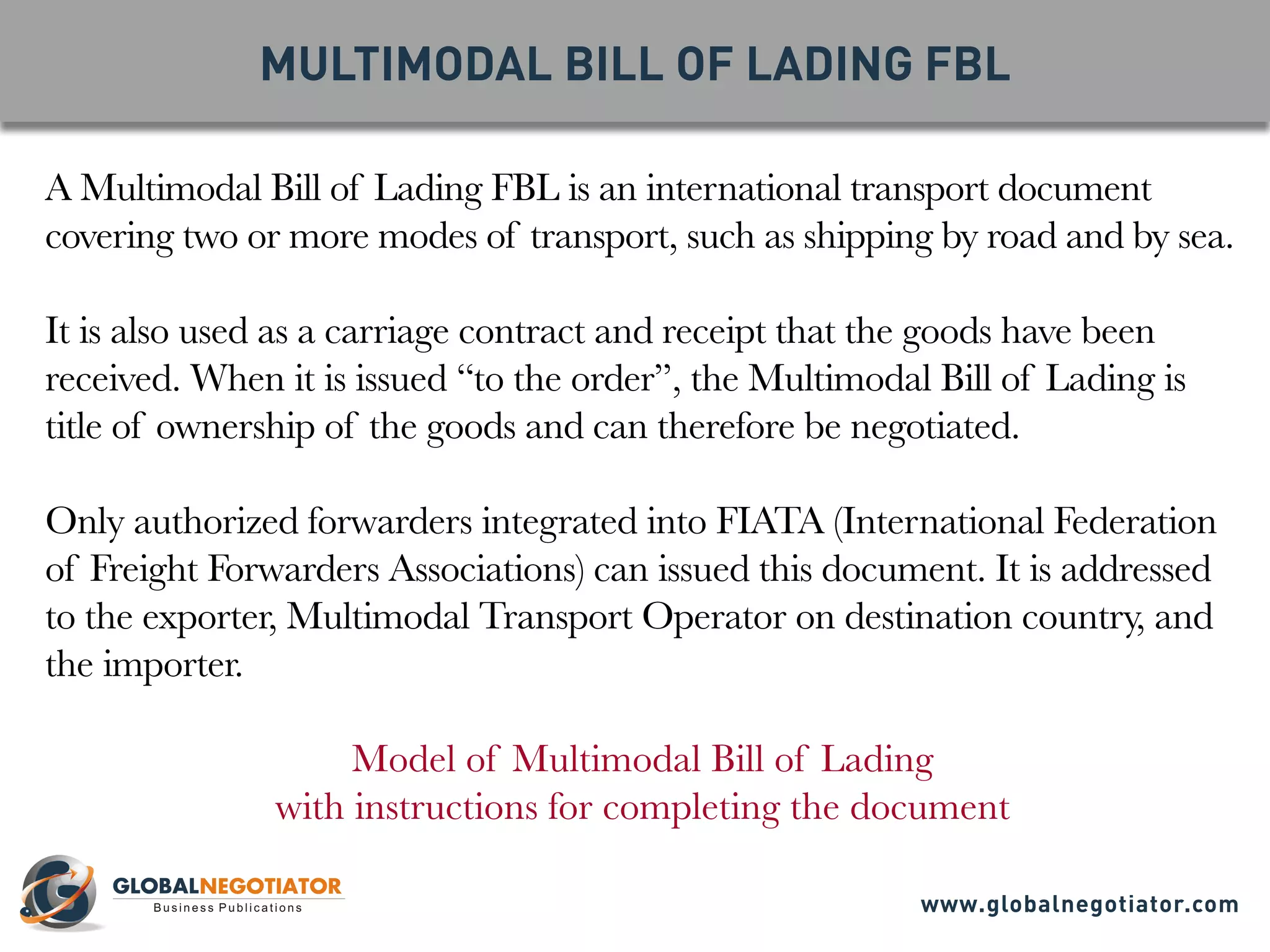 International Trade Documents: 10 Top Documents | PDF