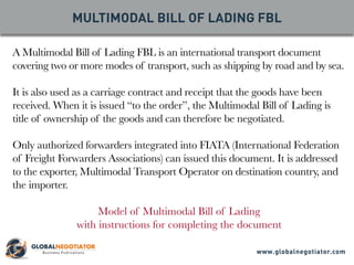 International Trade Documents: 10 Top Documents | PDF