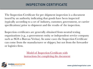 International Trade Documents: 10 Top Documents | PDF