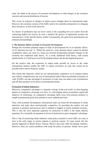 international-trade-lecture-notes ADVANTAGES.pdf | Commodities | Economy