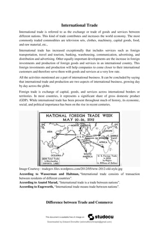 international-trade-lecture-notes ADVANTAGES.pdf | Commodities | Economy