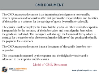 Transport Document: Sea, Road, Air, Multimodal | PDF | Logistics and ...
