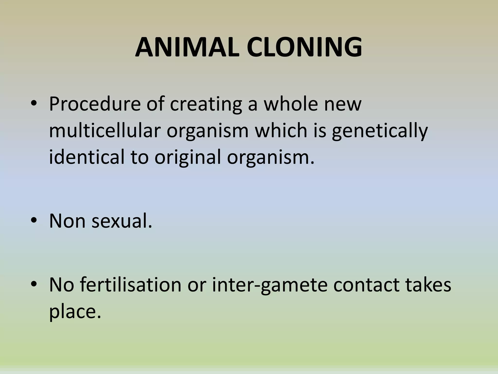 problems in cloning of animal and human | PPT