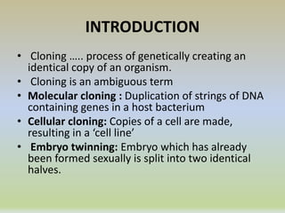 problems in cloning of animal and human | PPT