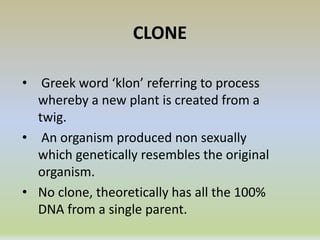 problems in cloning of animal and human | PPT