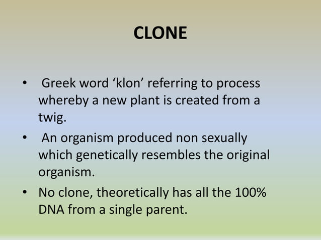 problems in cloning of animal and human | PPT