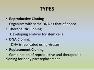 problems in cloning of animal and human | PPT