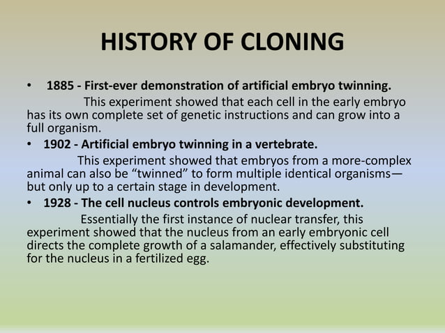 problems in cloning of animal and human | PPT