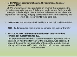 problems in cloning of animal and human | PPT