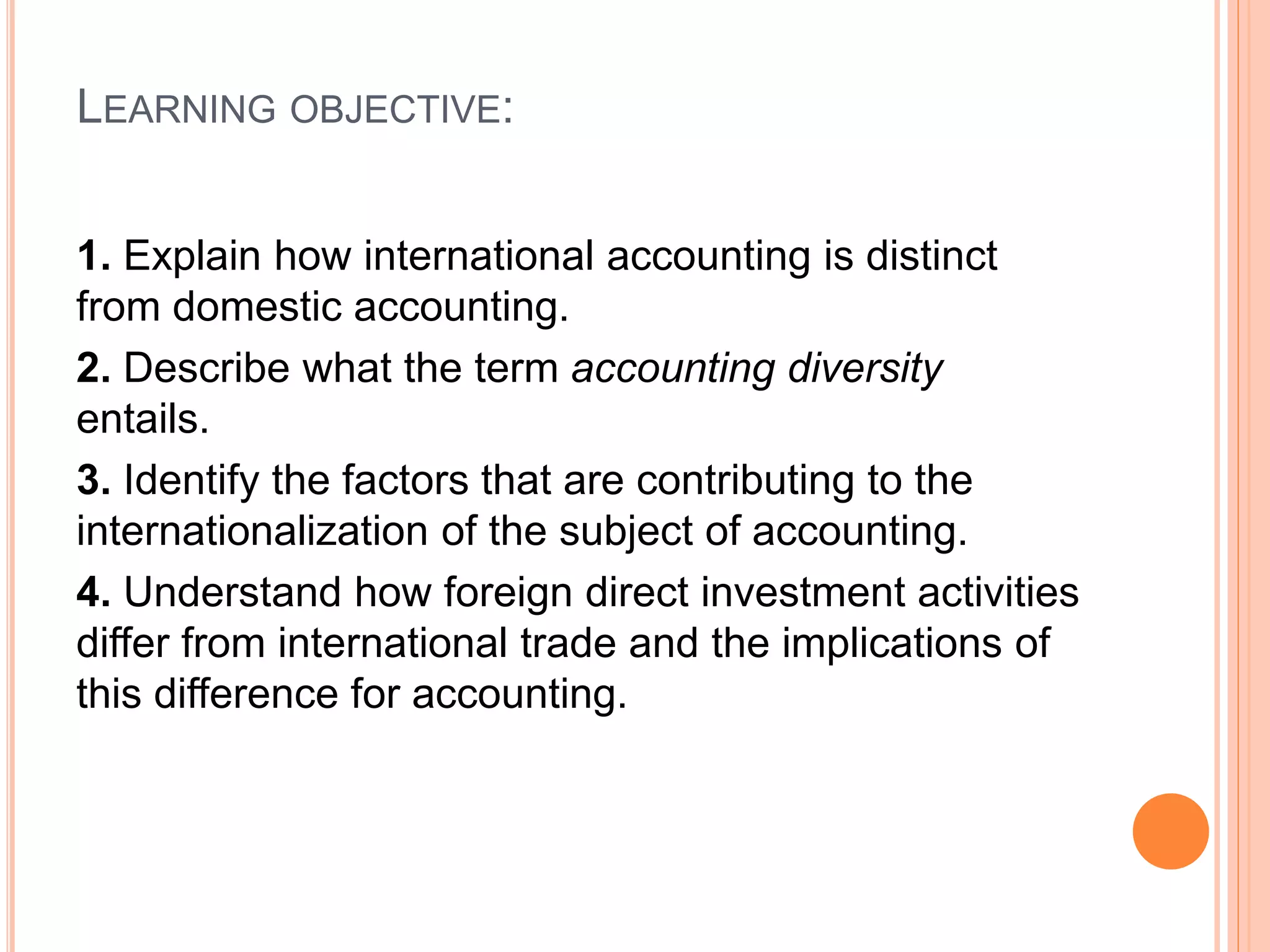 International accounting ch1 an introduction | PPTX