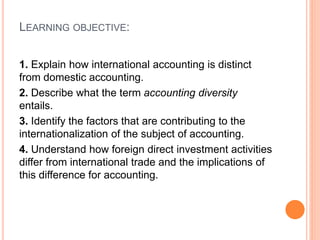 International accounting ch1 an introduction | PPTX