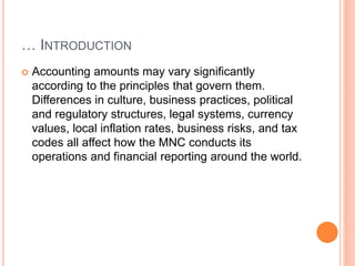 International accounting ch1 an introduction | PPTX